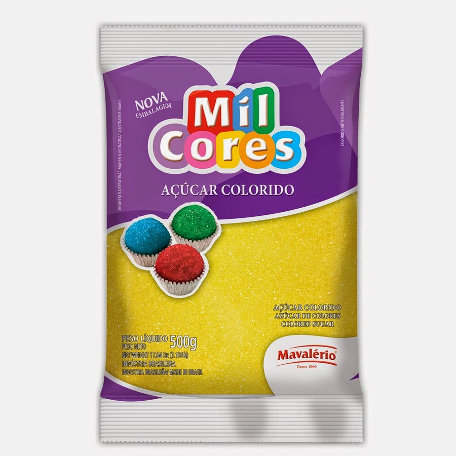 Granulado Verde e Amarelo para fazer Brigadeiro do Brasil na Copa ...